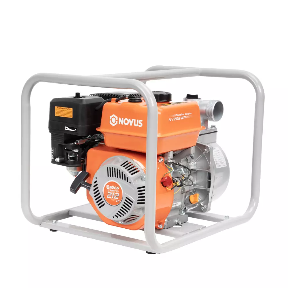2 inch Semi-Trash Water Pump - Gas Powered 212CC Novus NV20SWP