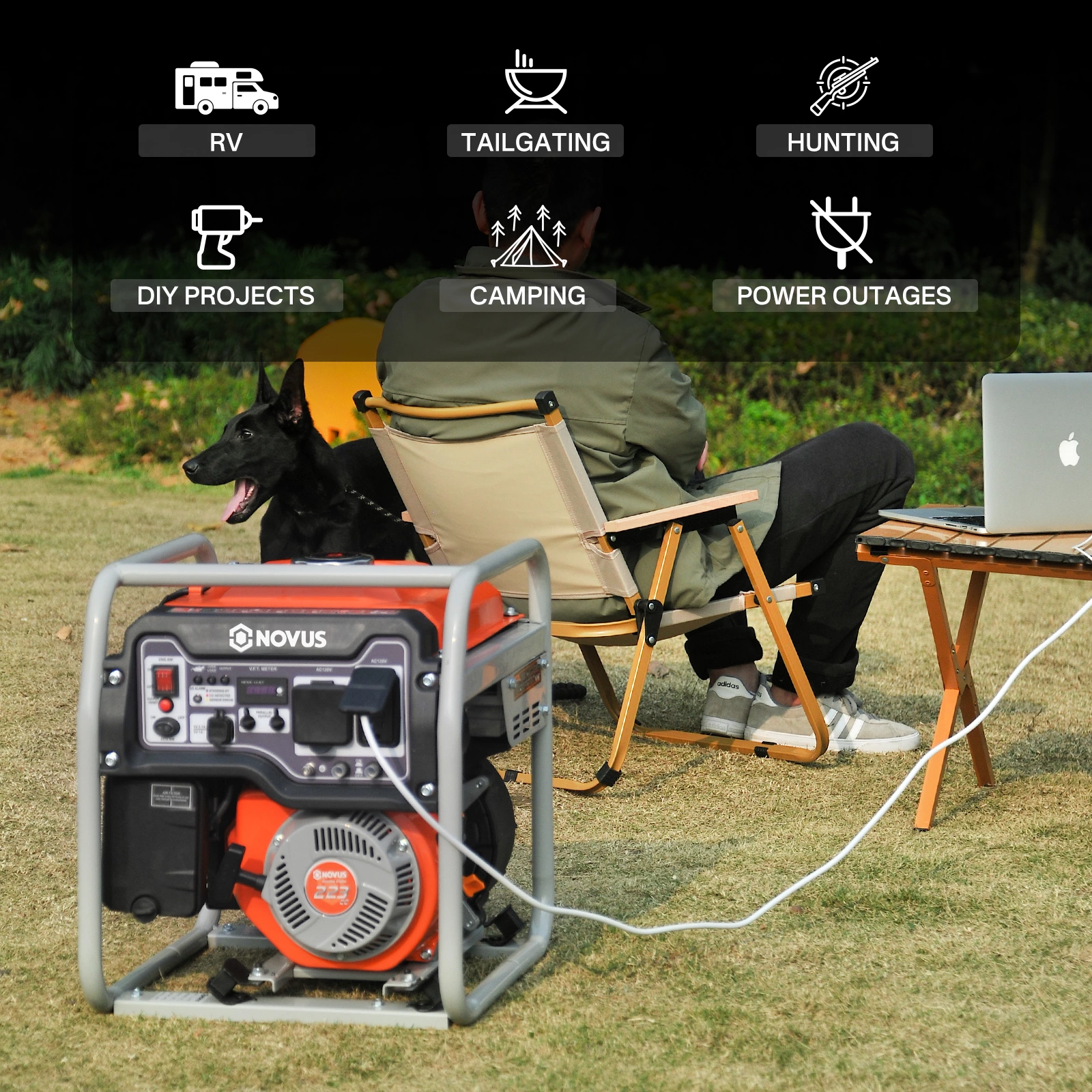 4000W Inverter Generator with CO Sensor NV4000i – Novus