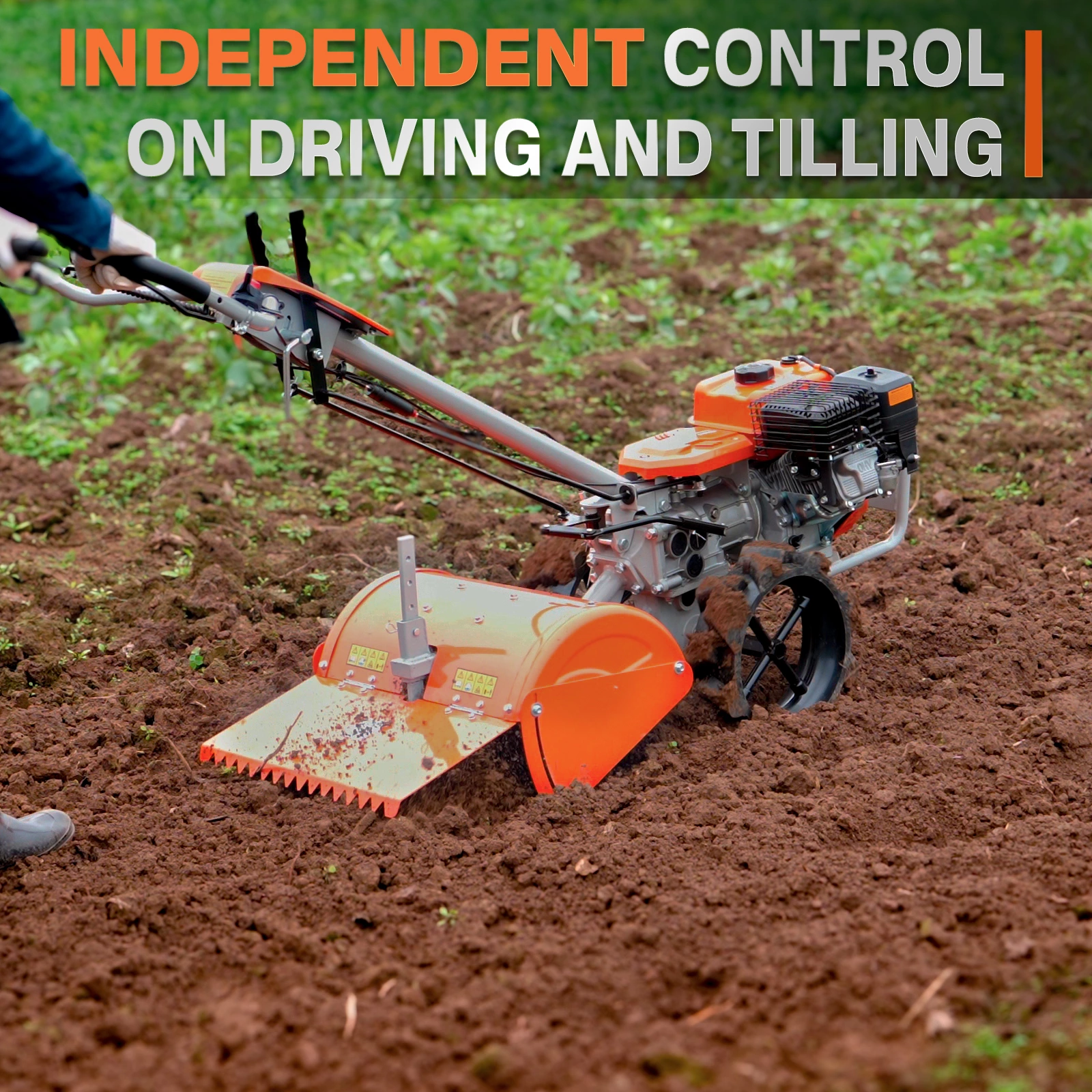 18-Inch Rear Tine Tiller (212cc) NV18DRTG – Novus